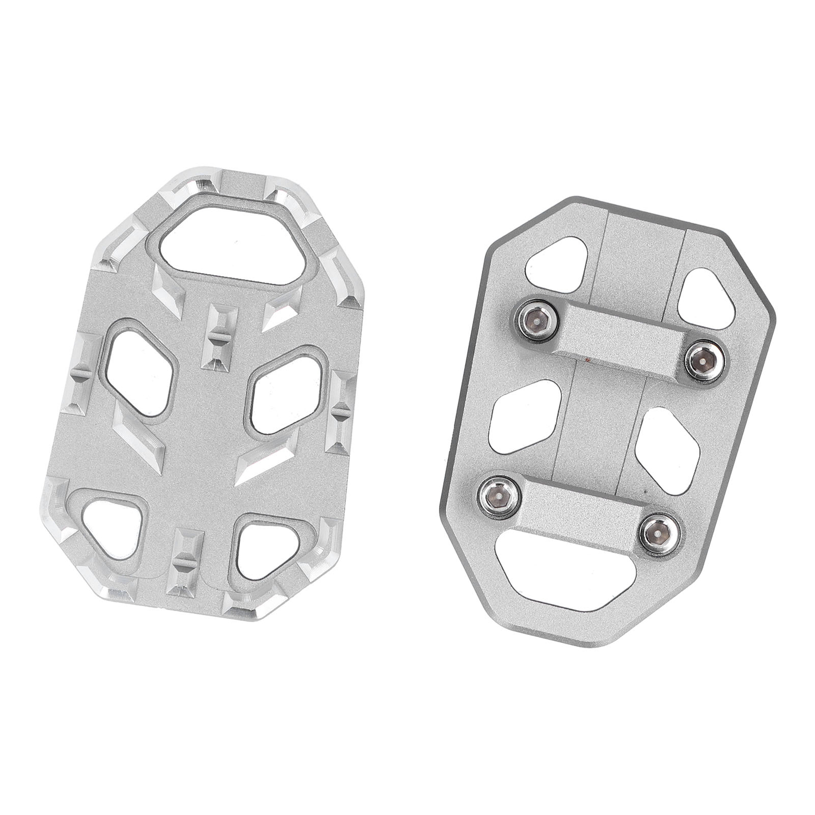 Motorcycle Foot Pegs 1 Pair Wide Footrest CNC Aluminum Alloy Foot Rest ...