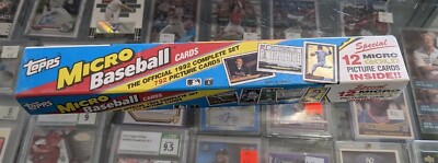 1992 Topps Micro Baseball Card Set 792' Factory Sealed With 12 Micro ...