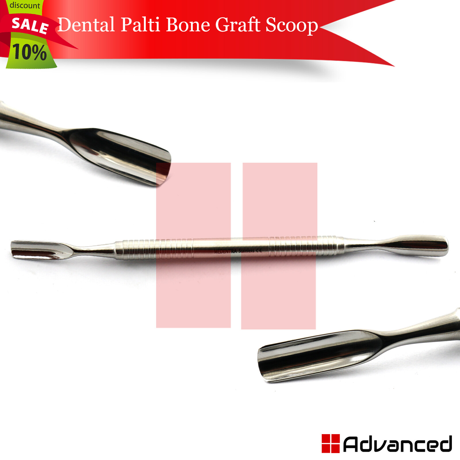 X3 Palti Bone Graft Scoop Bone Carrier Prichard Periosteal Elevator ...