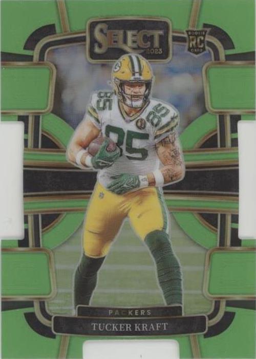 2023 Panini Select - Concourse Tucker Kraft #37 Neon Green Prizm Die ...