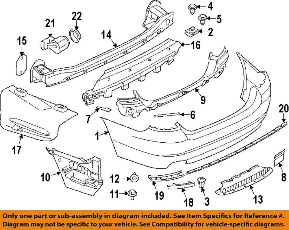BMW OEM 11-14 528i Bumper-bumper Foam Impact Absorber 51127299970 for ...