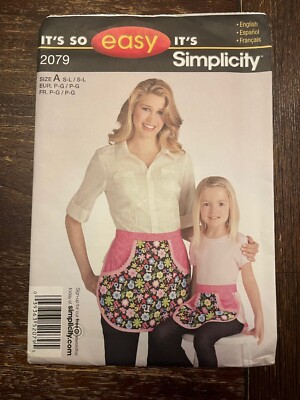 Simplicity 2079 UNCUT Sewing Pattern, Child's & Misses' Apron, Size A ...
