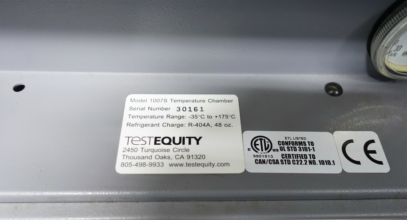 TESTEQUITY 1007S TEMPERATURE CHAMBER TEST EQUITY -35°C TO +175°C 7 Cu ...