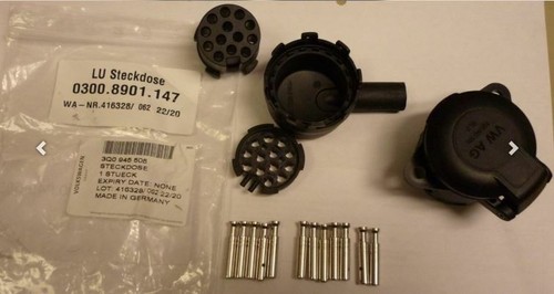 Original VW Audi Steckdose Gehäuse AHK Elektrik Anhängerkupplung ...