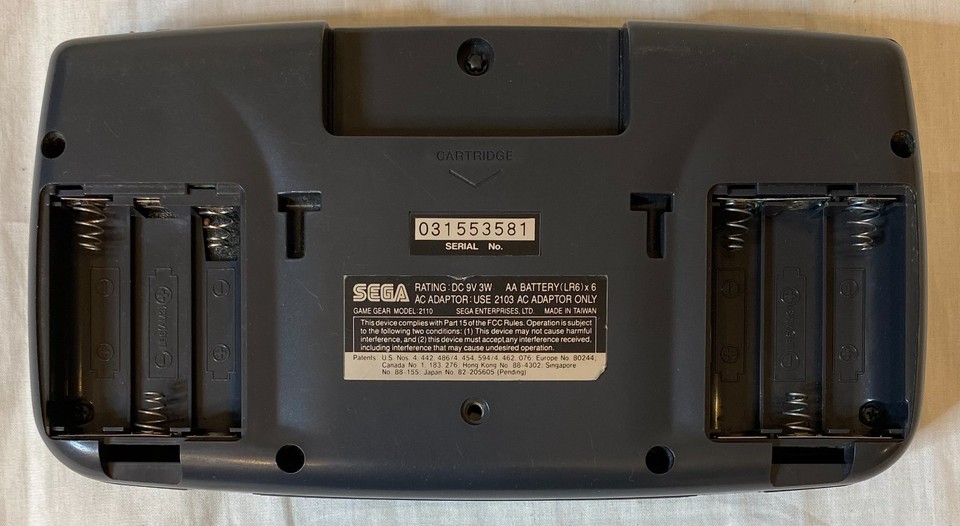 1990 SEGA GAME GEAR HANDHELD CONSOLE 2110 CIB COMPLETE SPEAKER ISSUES ...