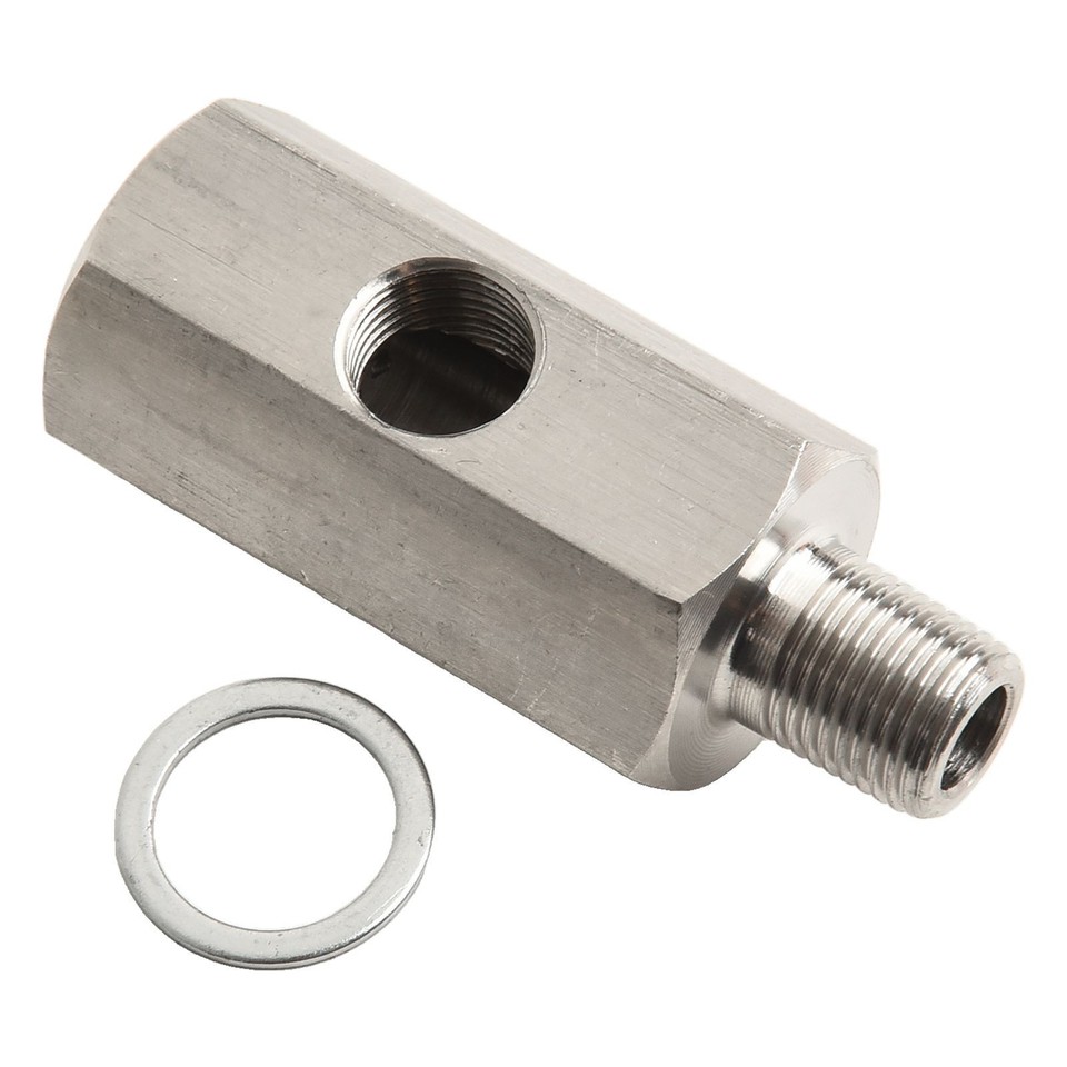 Turbo Adapter Fitting Sensor Tee to NPT Gauge BSPT Oil Pressure ...