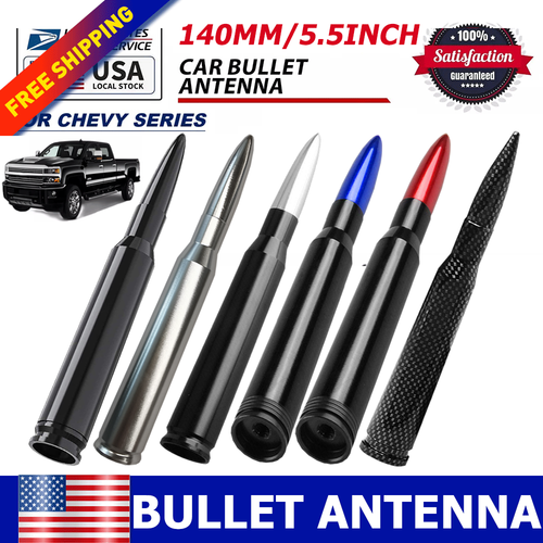 BLACK BULLET ANTENNA 50 CAL for CHEVROLET SILVERADO 1500/2500/3500/GMC ...