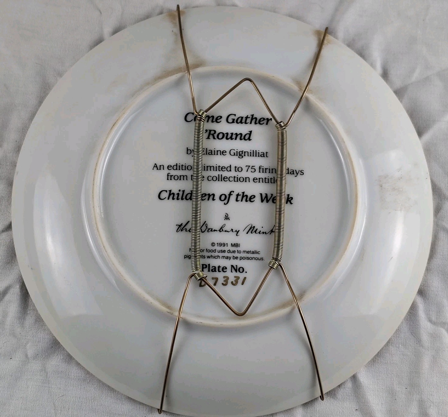 Come Gather Round BY ELAINE GIGNILLIAT~CHILDREN OF THE WEEK COLLECTOR ...