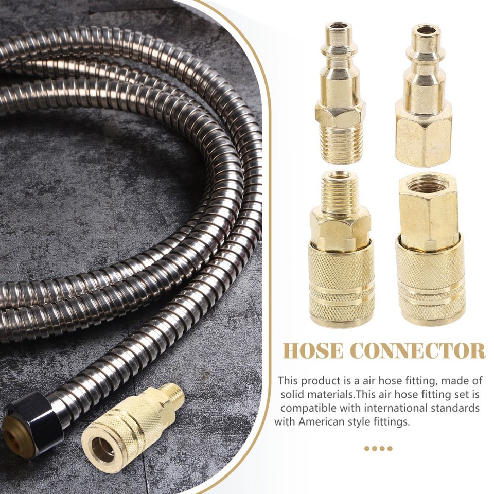 Air Hose Coupler Compressor Connector Fitting Replacement Fittings ...