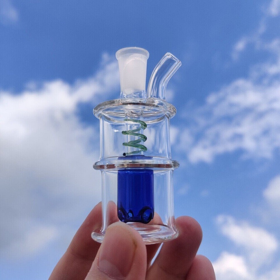 US Mini Glass Bong Filter Hookah Water Pipe Smoking Shisha Bubbler ...