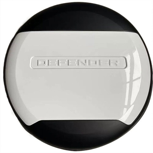Spare Tire Wheel Cover Protector Black White ABS Fits for Defender 90 ...