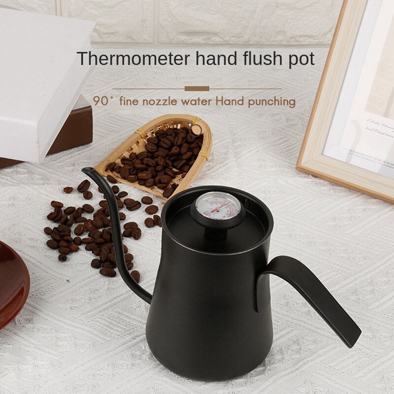 550ML Stainless Steel Coffee Drip Kettle with Gooseneck Pour Over ...