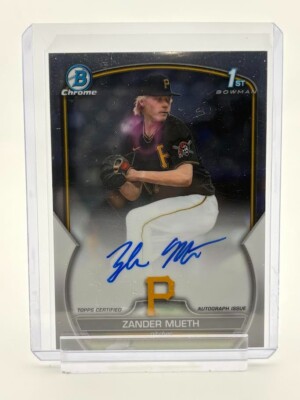 2023 Bowman Draft Zander Mueth Base Chrome Auto No. CDA-ZM | eBay