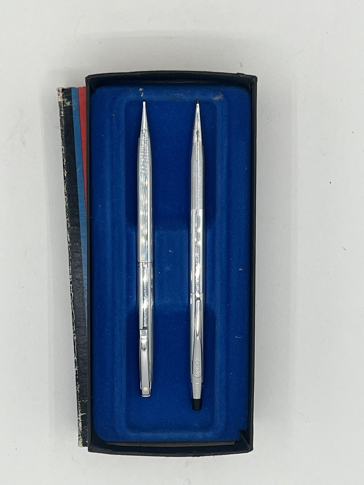 VTG SHEAFFER BALL POINT PEN AND MECHANICAL PENCIL SET SILVER TONE | eBay