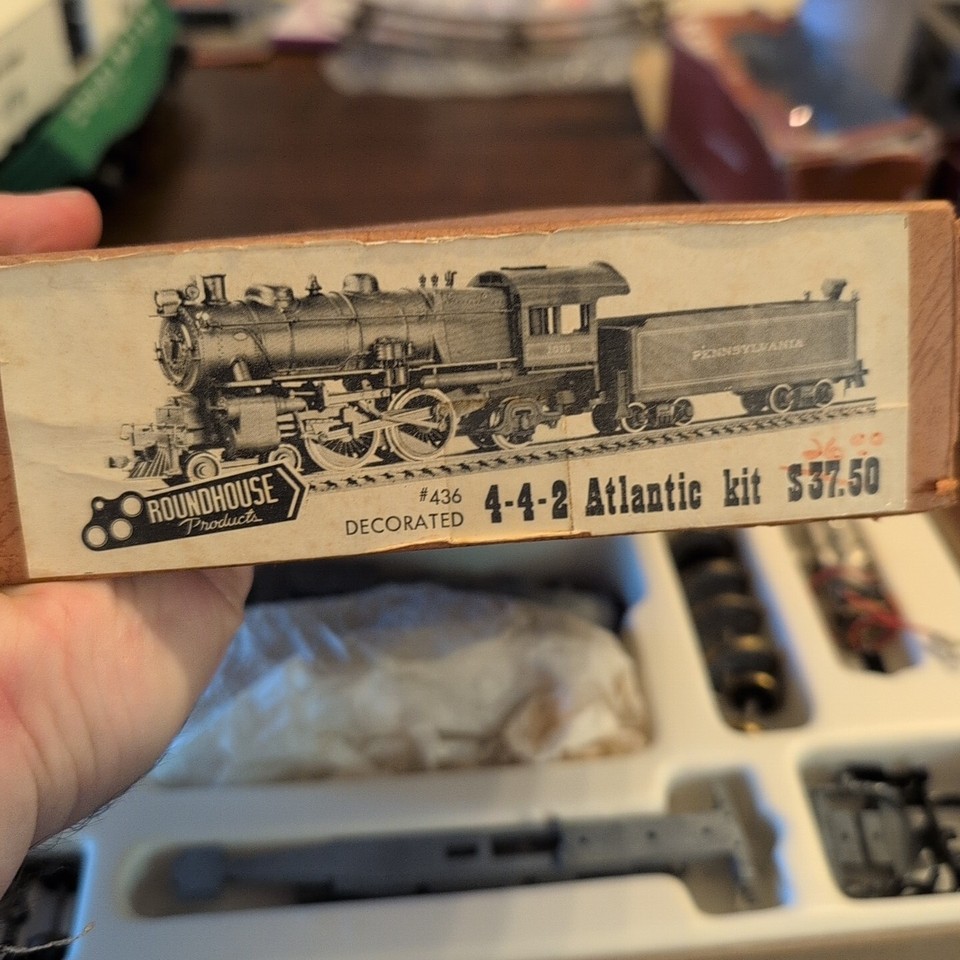 VINTAGE ROUNDHOUSE HO SCALE 4-4-2 ATLANTIC STEAM ENGINE KIT | eBay