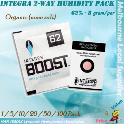 Integra Boost 2-Way Humidity Control 62% RH Humidipak 8g For ...
