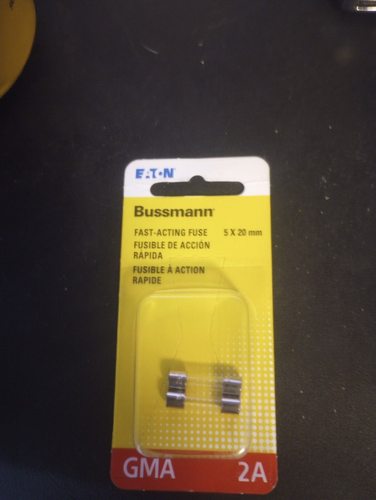 2 packs of 2 Bussman/Eaton BP/GMA-2A 2 AMP GMA Fuses New FREE S&H | eBay