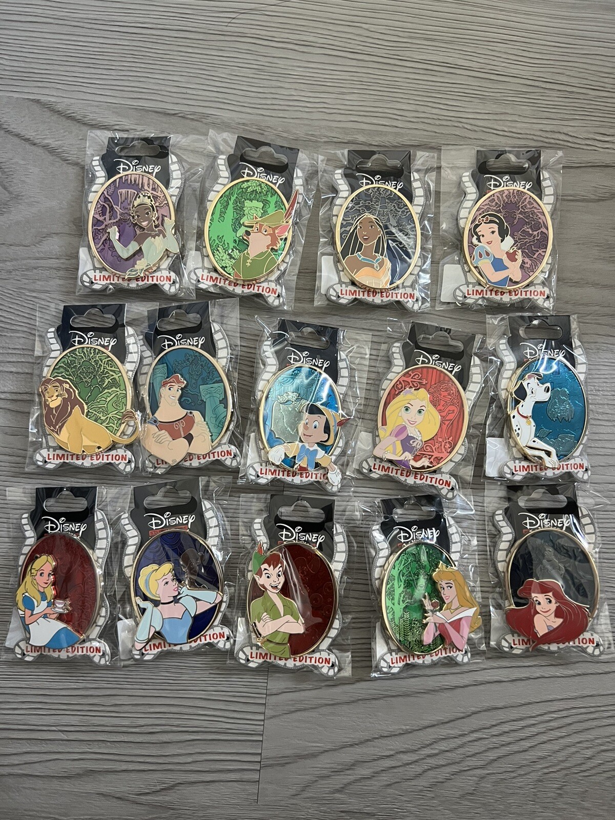 Disney D23 Expo 2022 DSF DSSH Fairytales Series LE 400 COMPLETE Pin Set ...