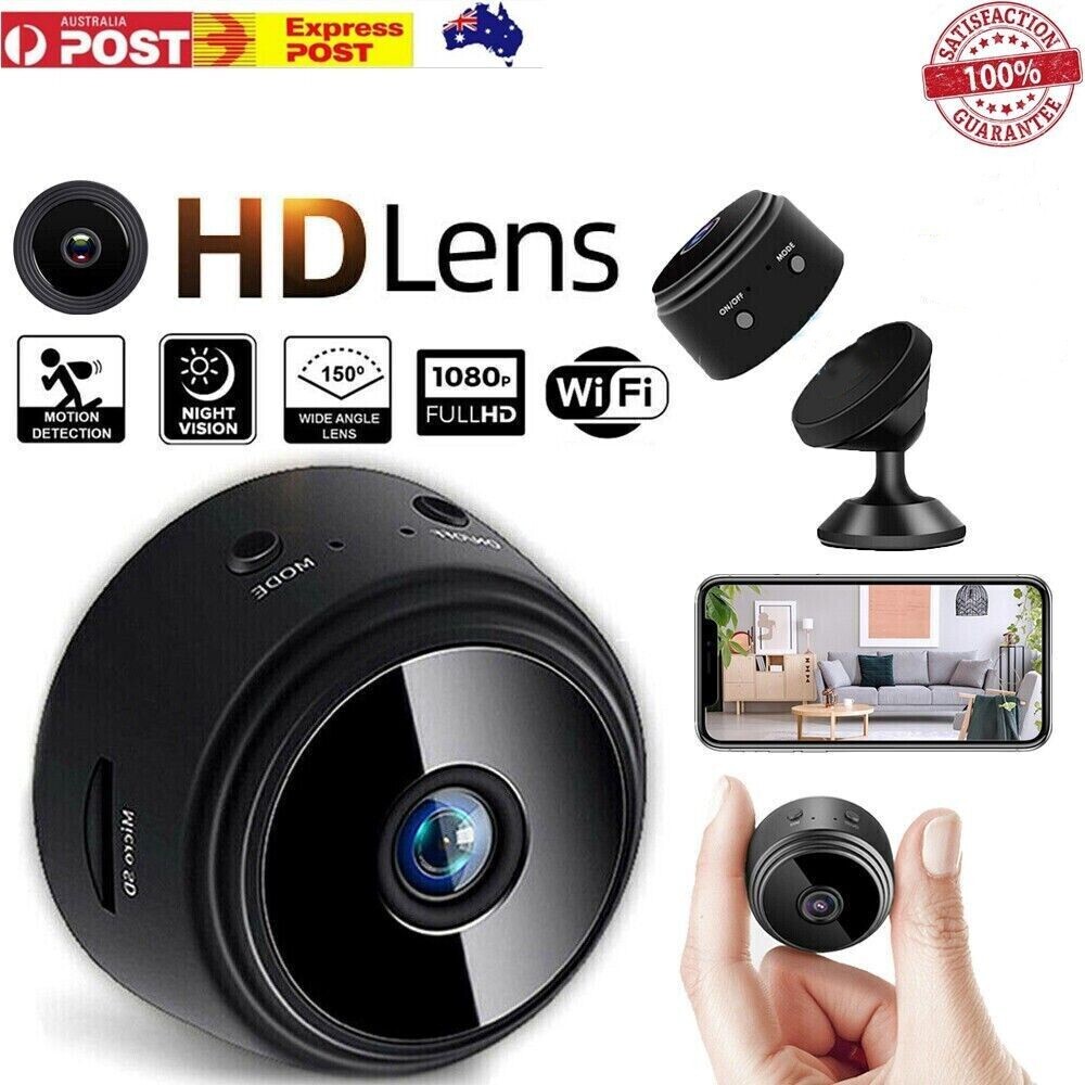 Wide Angle Ip Hidden Camera Mini 1080P Wireless Night Vision Security ...