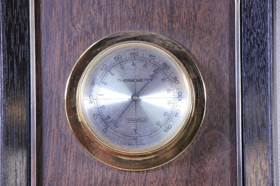 VTG Springfield Instruments Weather Station &Key Thermometer Barometer ...