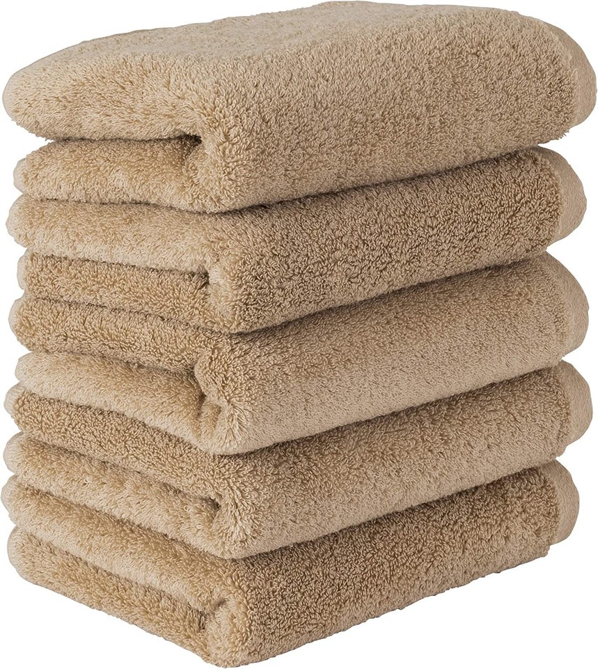 Towel Laboratory Volume Rich Face Towel 5-Piece Set Fluffy Hotel ...