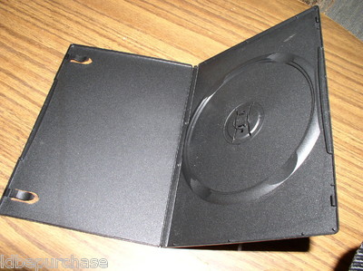 200 BLACK SINGLE 7MM SLIM DVD CASES, PSD14 | eBay