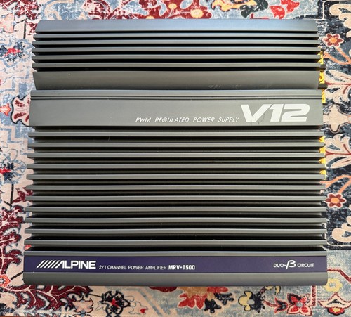 Alpine V12 MRV-T500 2 Channel Old School Car Amplifier - Rare Quality ...