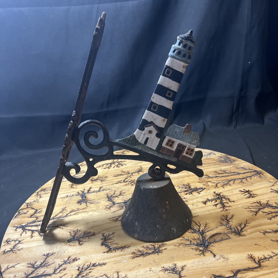 Vintage Cast Iron English Lighthouse Dinner Alarm Door Bell | eBay