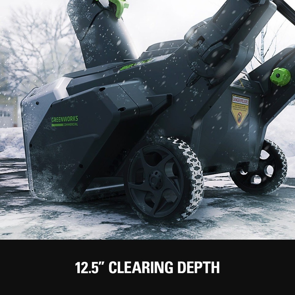 Greenworks 82V 22 inch Snow Blower with 5Ah Battery and Rapid Charger ...