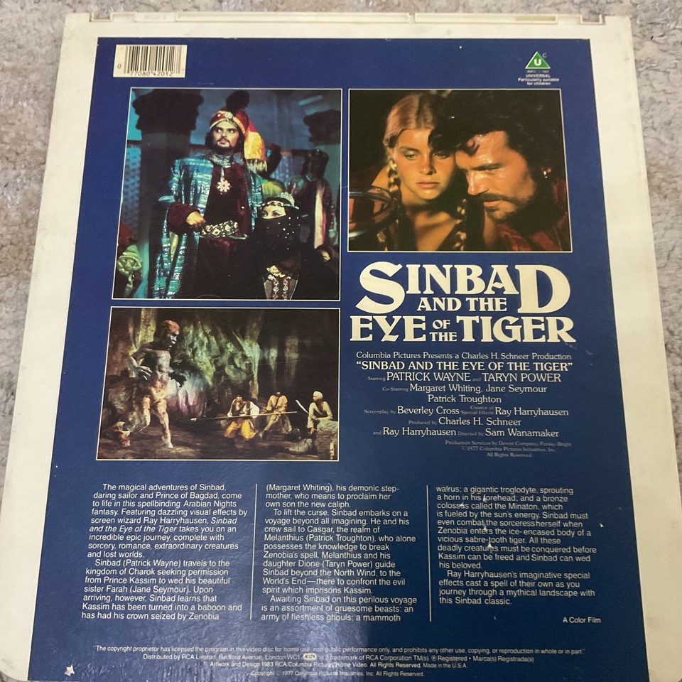 ced videodisc films x 6 job lot sinbad | eBay UK