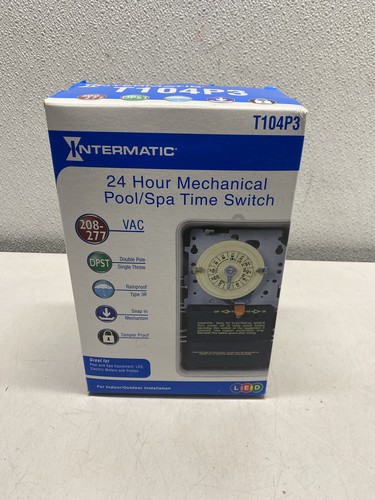 Intermatic Electromechanical Timer 208-277V 40A, 24Hr T104P3 | eBay