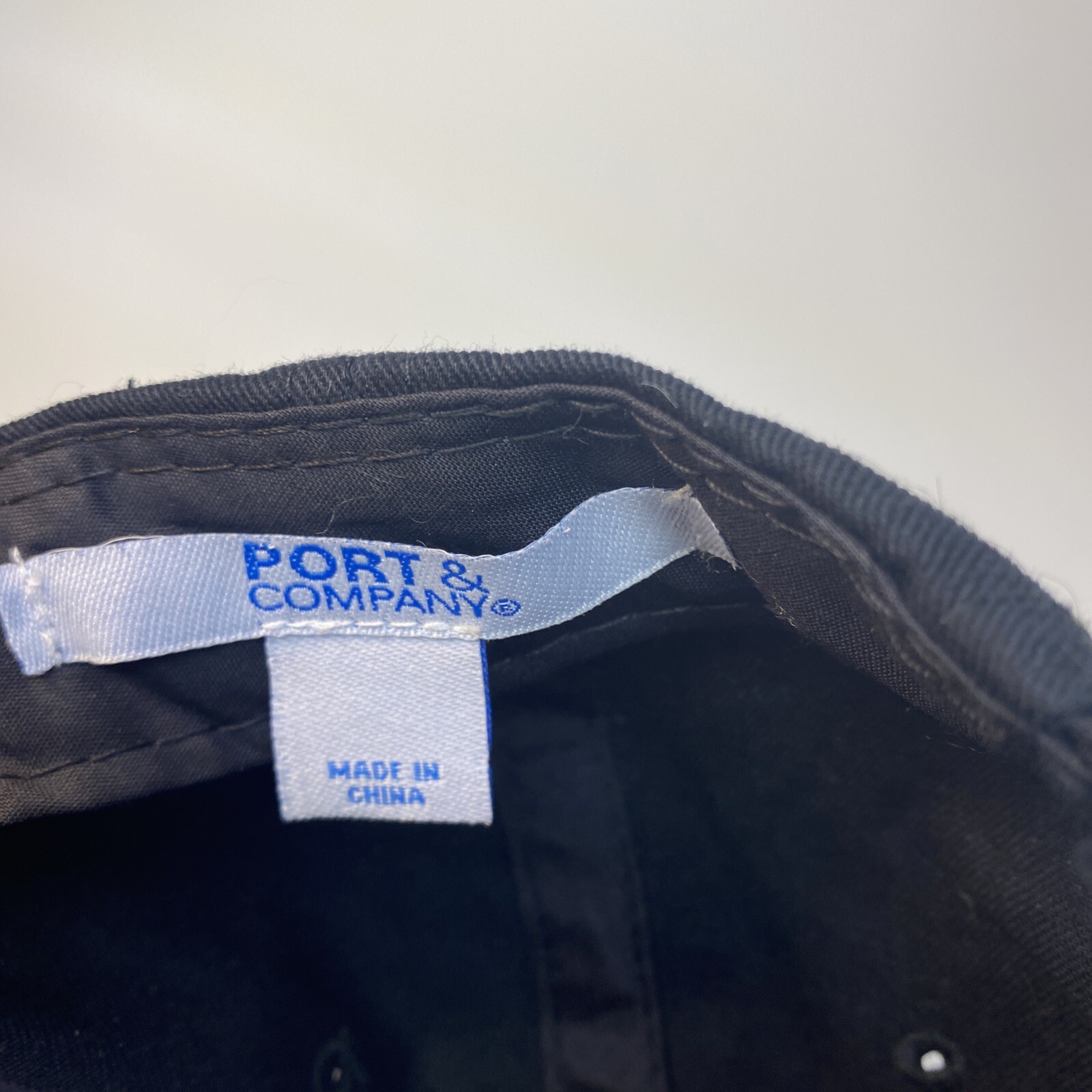 Orion Hat / Cap Adjustable Black Logo Port & Company … - Gem