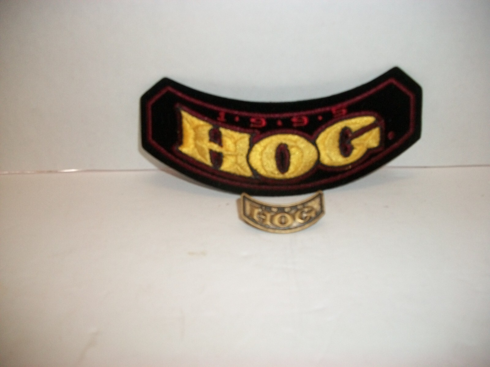 Vintage NOS 1995 HOG Harley Davidson Rocker Patch And Membership Pin | eBay