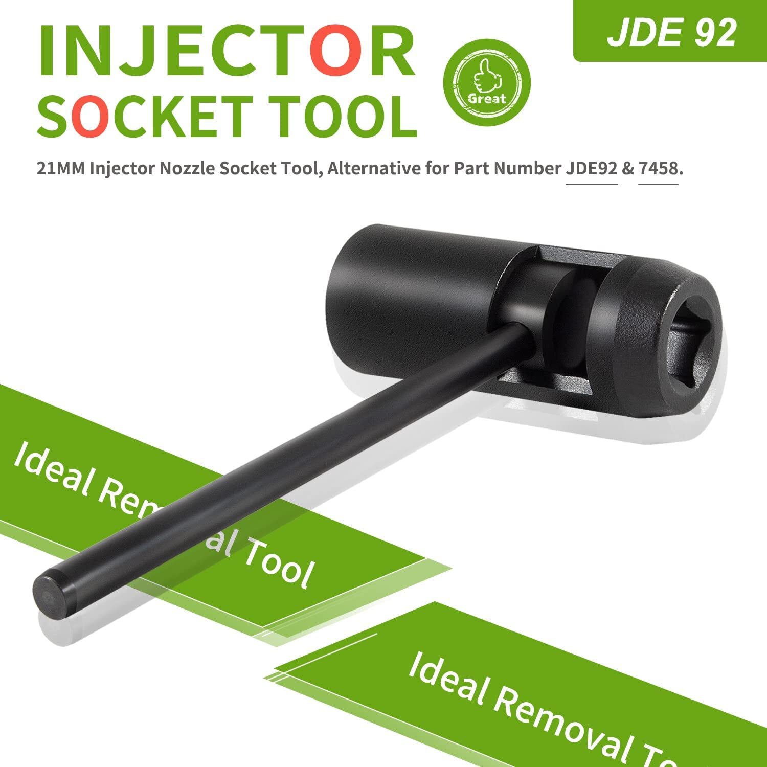 JDE92 Injector Socket Tool/21MM Injector Nozzle Socket for John Deere ...