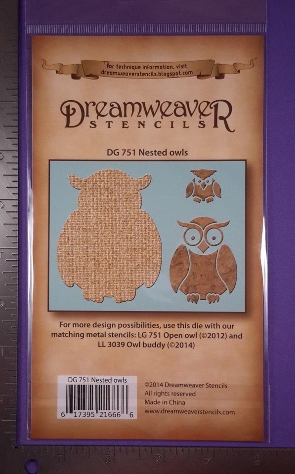 CUTTING DIES - NESTED OWLS - OWL DIE - DG751 - DREAMWEAVER | eBay