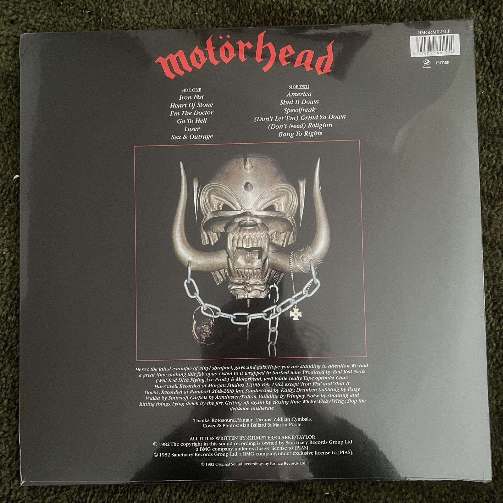 Motorhead Iron Fist Vinyl LP | eBay UK