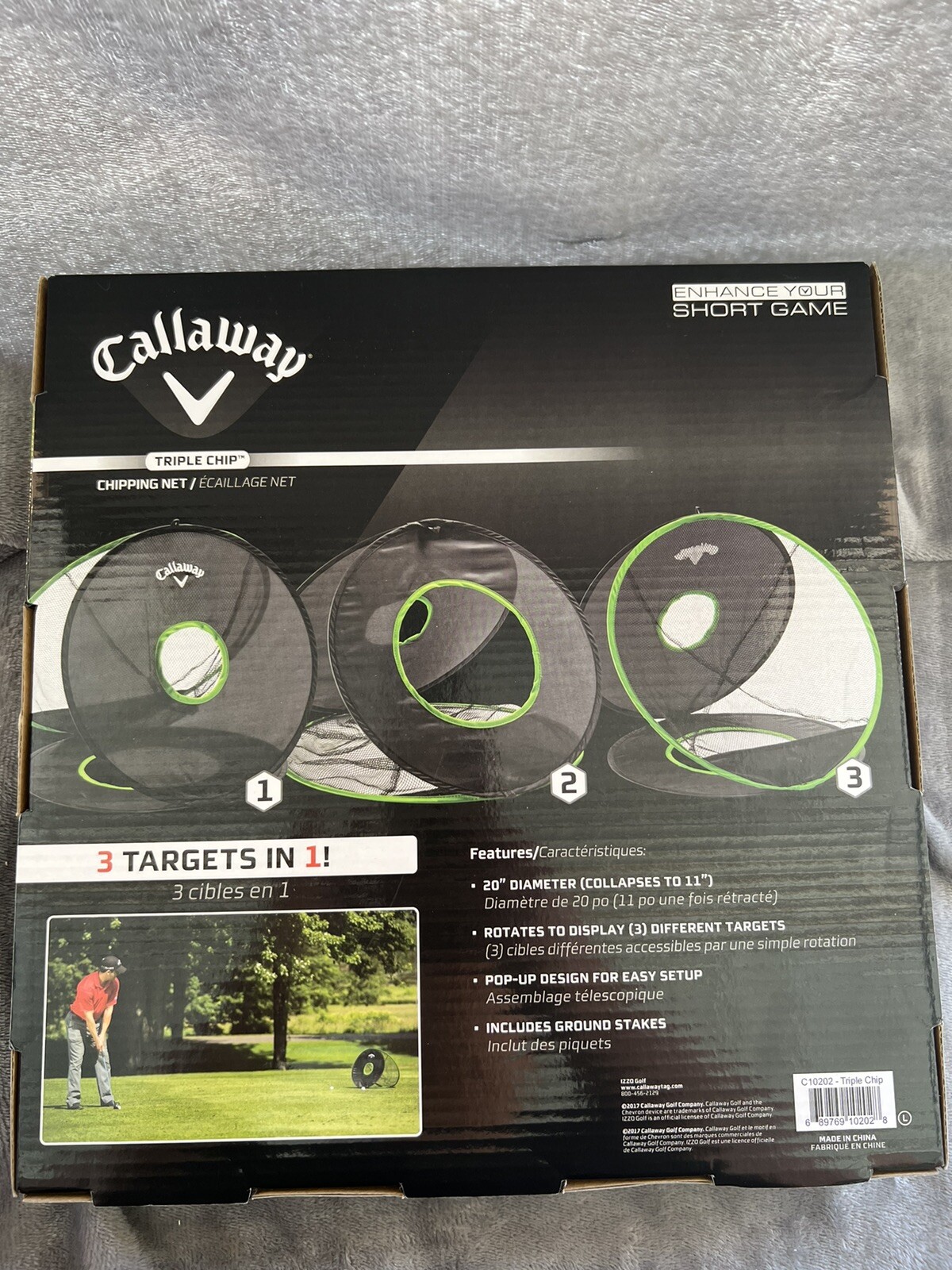 Callaway Golf Triple Chip Chipping Net 3 in 1 Light and Portable Pop up ...