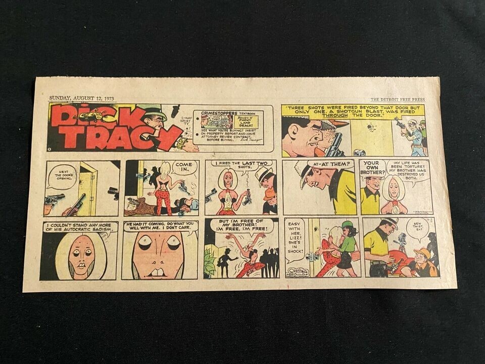 #12 DICK TRACY By Chester Gould Lot of 51 Sunday Third Page Comic ...