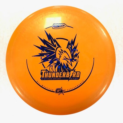 DISC GOLF INNOVA GSTAR THUNDERBIRD STABLE DISTANCE DRIVER 173-5g ORANGE ...