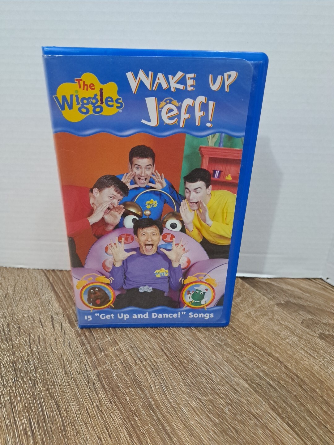 The Wiggles Wake Up Jeff VHS 1999 Kids Family Music Rare Blue Clamshell ...