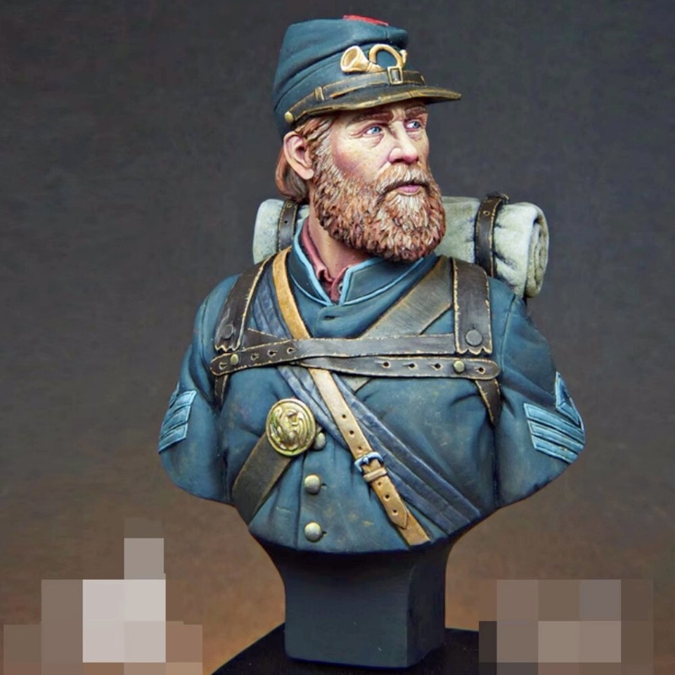 1/12 resin bust figure model kit Bust of First Sergeant unassembled ...