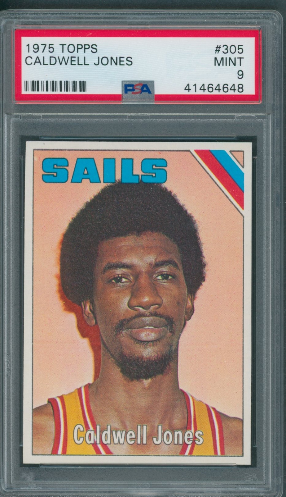 1975/76 Topps #305 Caldwell Jones PSA MINT 9 *4648 | eBay