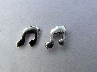 Pair Of Sterling Silver 925 Musical Quavers Ear Studs !! New !! | eBay UK