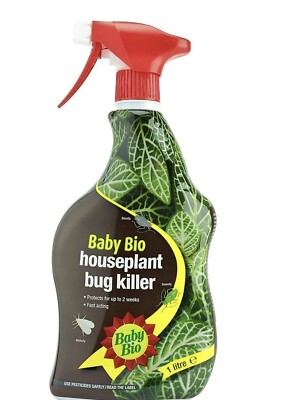 BABY BIO HOUSE PLANT BUG KILLER INSECTICIDE PEST CONTROL SPRAY BOTTLE ...