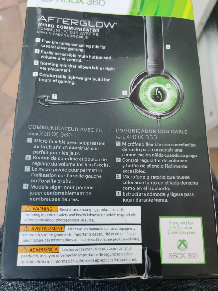 xbox 360 afterglow wired communicator | eBay