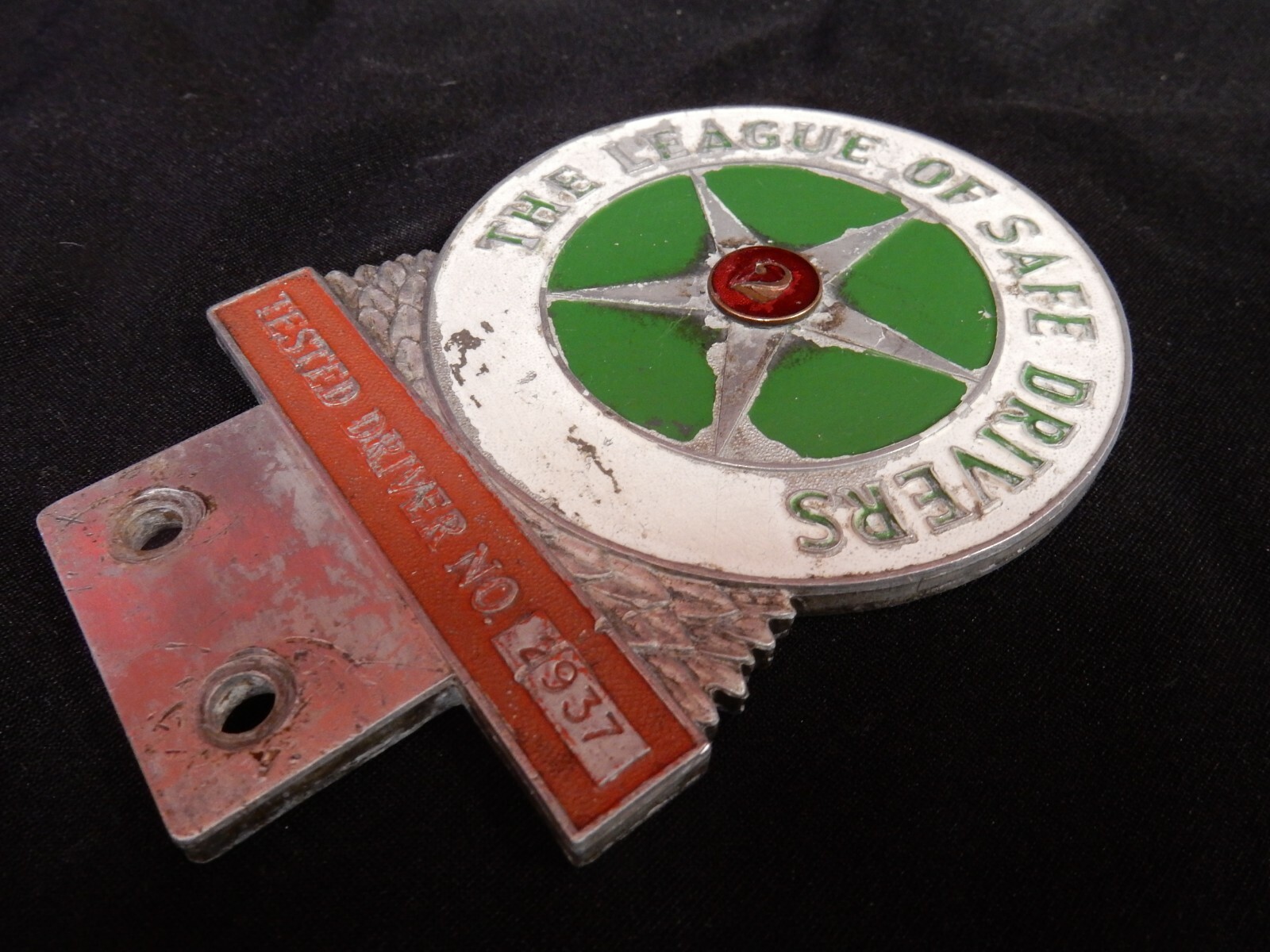 THE LEAGUE OF SAFE DRIVERS TYPE 1A 1960/65 BADGE TEST DRIVER NO. 2931 ...