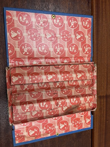 c. 1936 Dixon MICKEY MOUSE MINNIE car DONALD MOTORCYCLE COP Pencil Box ...