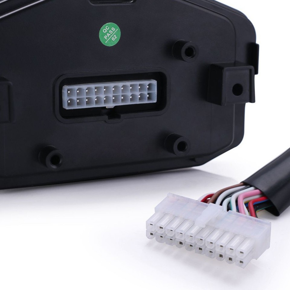 Universal Motorcycle Speedometer Digital LCD Water Temperature Odometer ...