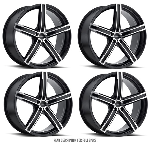 Vision Wheel Set of 4 469 Boost 17" x 8" Black 5x112 38mm Wheels | eBay