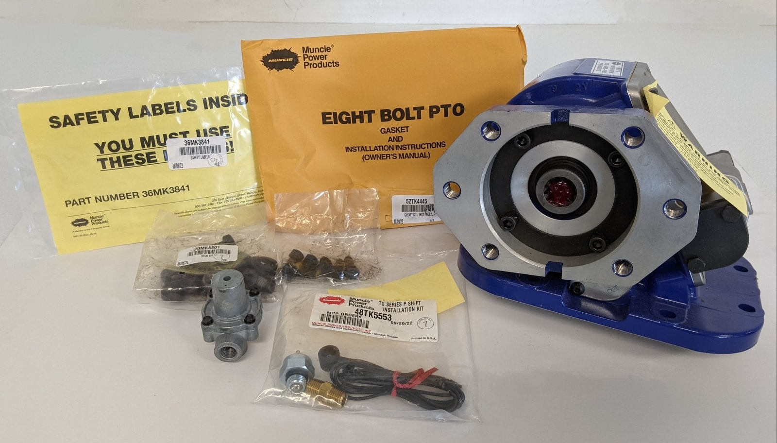 Muncie Detroit DT12 13T, SAE B, 7/8", 130%, PTO Assembly - P/N ...